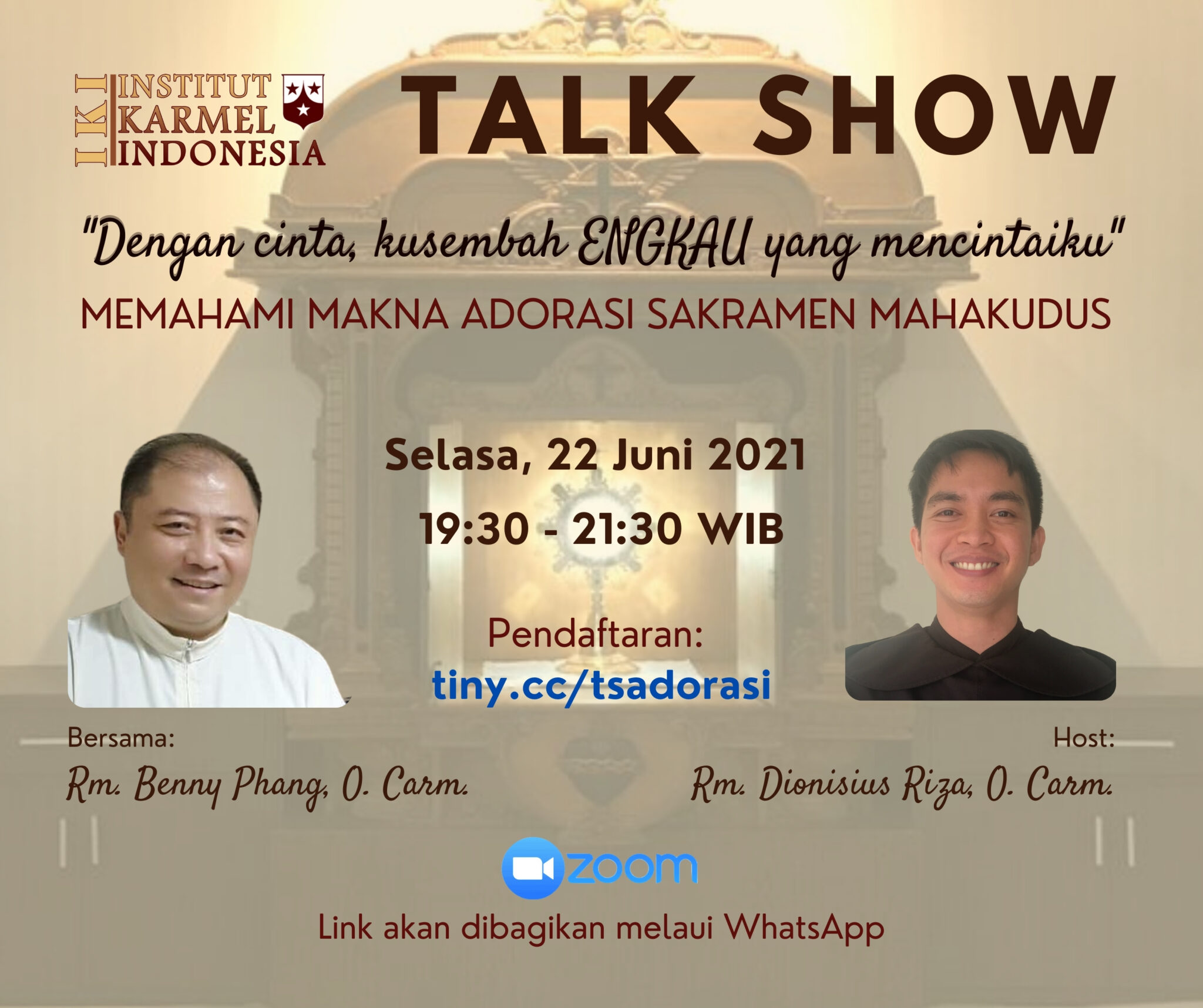 Talk Show: Adorasi Sakramen Mahakudus – Institut Karmel Indonesia